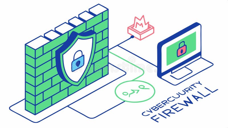 Cyber Security Firewall, Cyber Security Firewall with Shield for Data ...