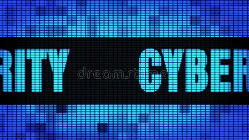 Cyber Security Front Text Scrolling Led Wall Pannel Display Sign Board ...