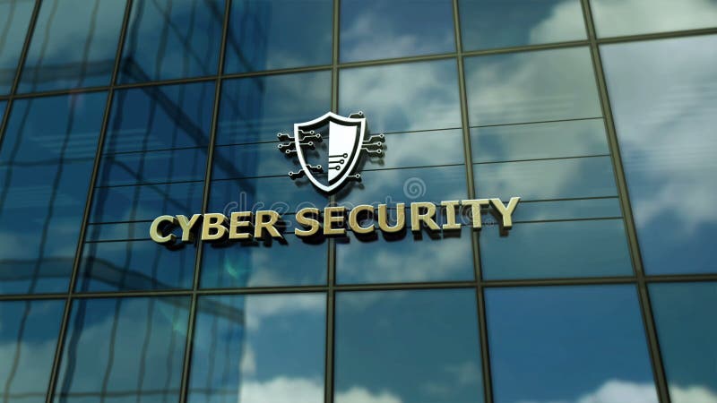 Cyber Security Glass Building Concept Stock Footage - Video of center ...