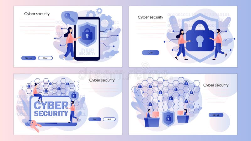 Cyber Security. Global Network Security. Data Protection. Computer ...