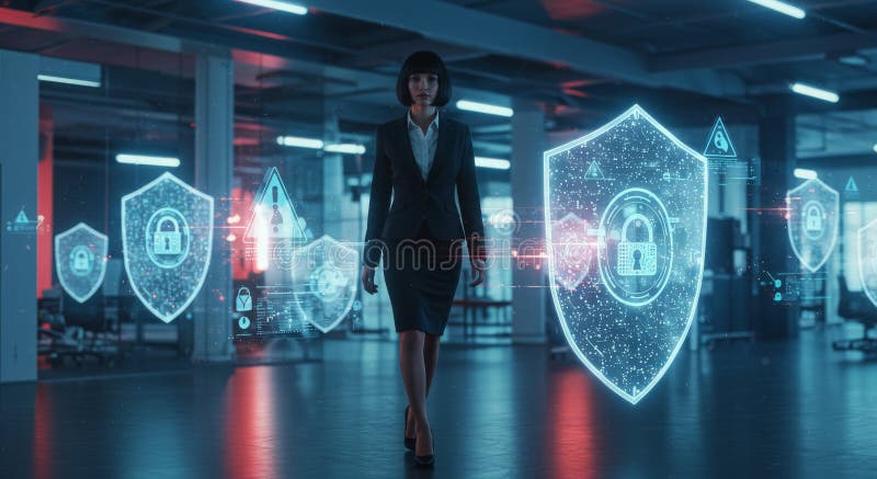 A Cyber Security Guard Diligently Protects the Digital Network from ...
