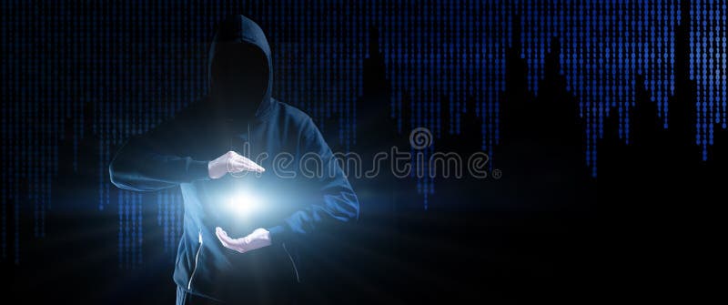 Cyber Security Hacker Concept. Internet Web Hack Technology Stock Photo ...
