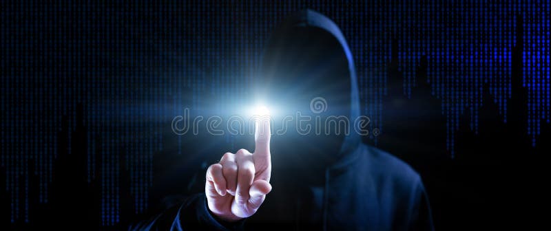 Cyber Security Hacker Concept. Internet Web Hack Technology Stock Image ...