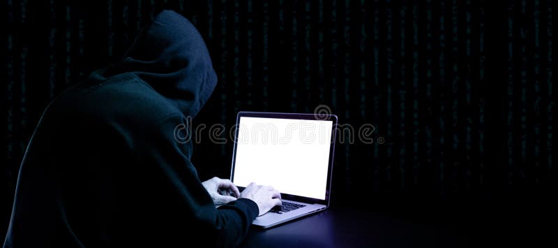 Cyber Security Hacker Concept. Internet Web Hack Technology Stock Photo ...