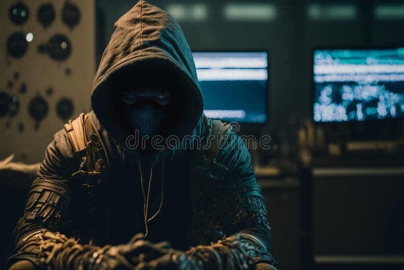 Cyber Security Concept and Digital Data Protection with a Locker in a ...