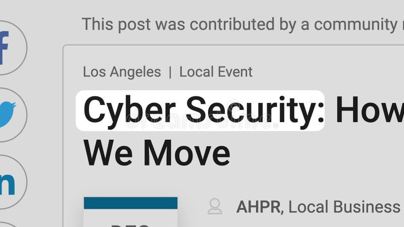 2022: Cyber Security Headlines Fast Sequence Stock Footage - Video of ...