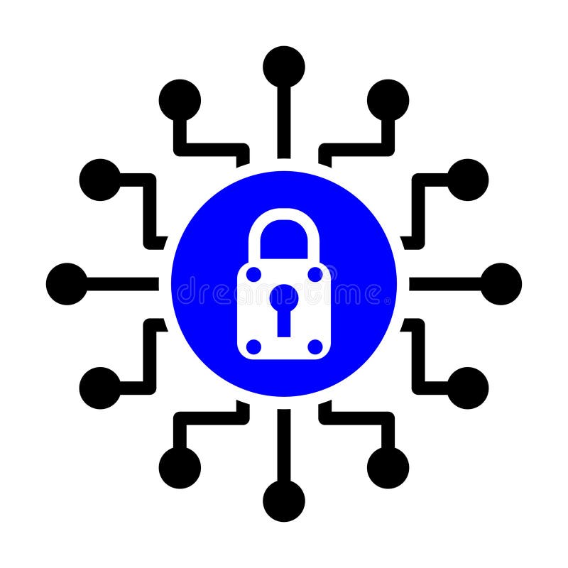 Cyber Security Icon stock vector. Illustration of beautiful - 291883524