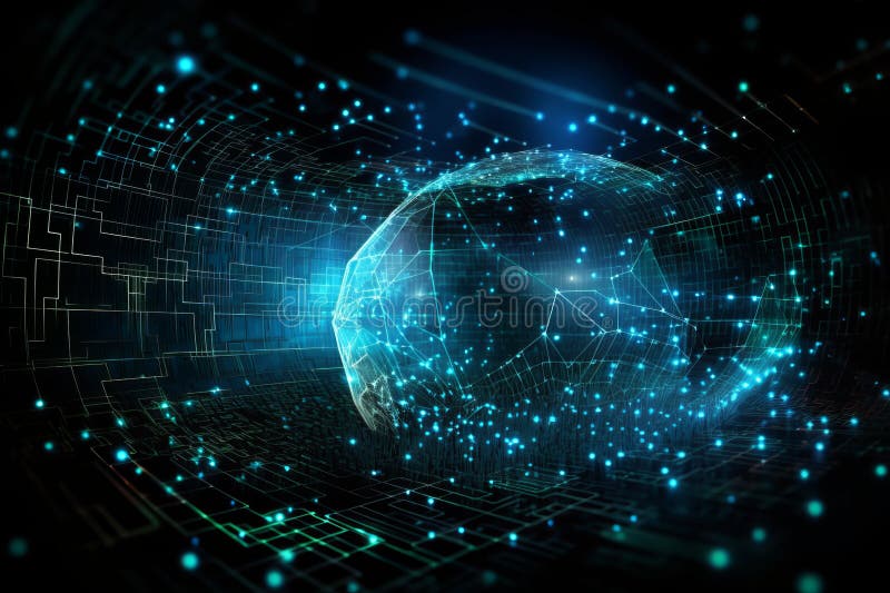 Cyber Security from Generative Ai Stock Illustration - Illustration of ...