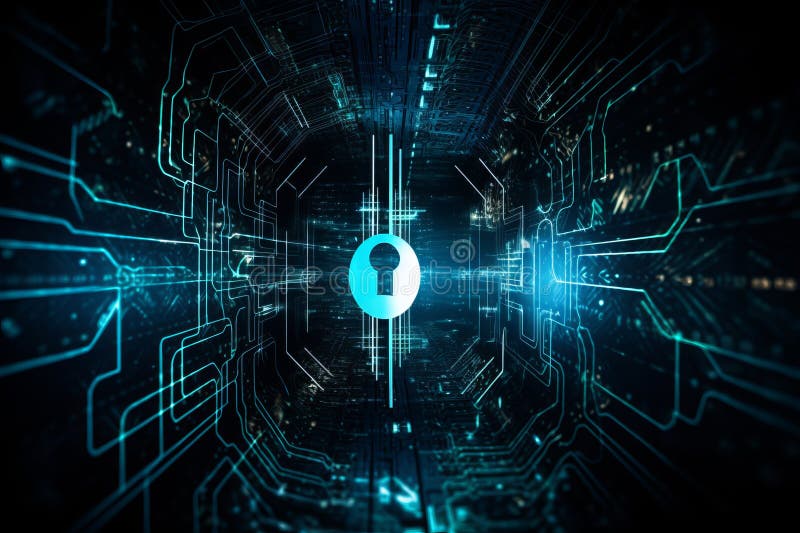 Cyber Security from Generative Ai Stock Illustration - Illustration of ...