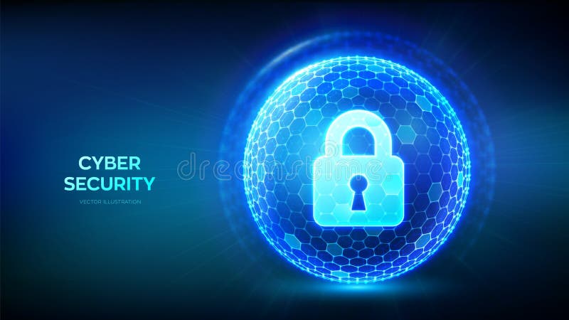 Cyber Security. Information Protect and or Safe Concept Stock Vector ...