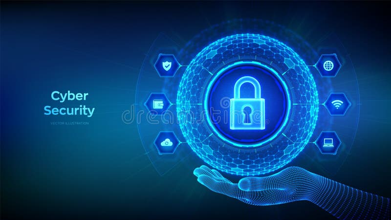 Cyber Security. Information Protect and or Safe Concept Stock Vector ...