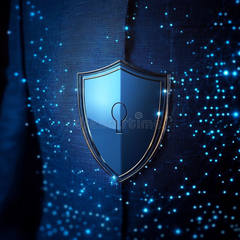 Cyber Security and Information Protection Shield Icon that Symbolizes ...