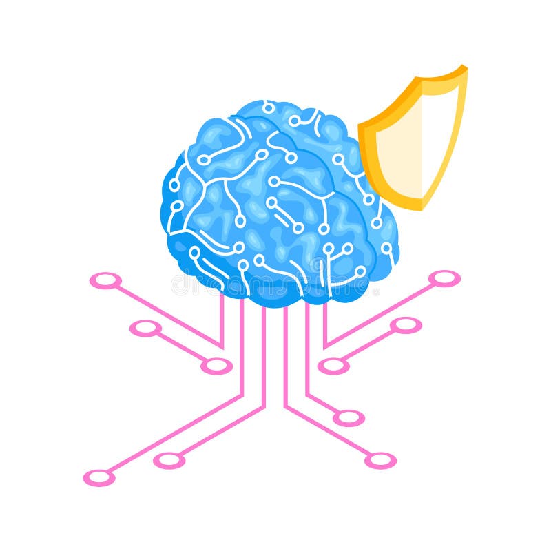 Cyber Security Isometric Concept Stock Vector - Illustration of laptop ...