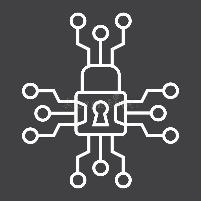 Cyber Security Line and Glyph Icon, Protection Stock Vector ... Cyber Security Line and Glyph Icon, Protection Stock Vector ...