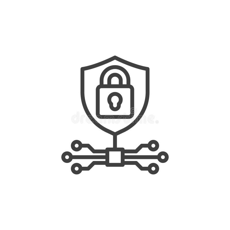 Cyber security vector icon stock vector. Illustration of graphics ...