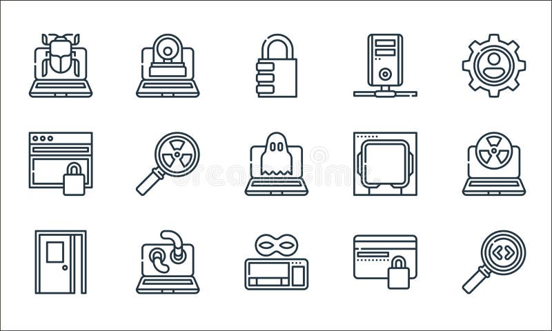 Backdoor Icon Vector from Cyber Security Concept. Thin Line Illustration of Backdoor Editable ...