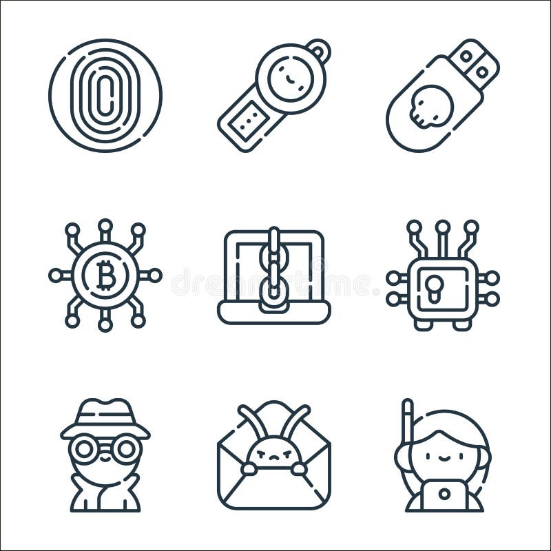 Cyber Security Icons Ransomware Stock Illustrations – 423 Cyber ...