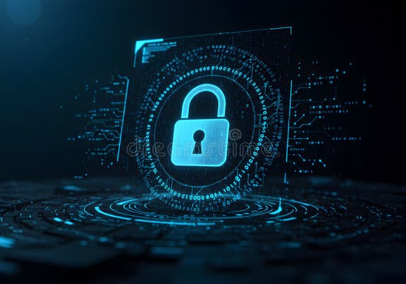 Cyber Security Lock Digital Technology Data Protection Network Security ...