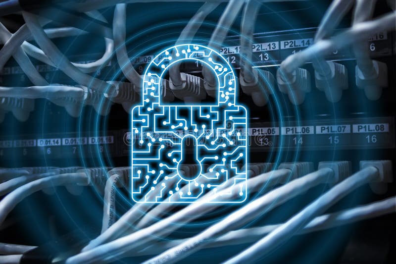 Cyber Security Lock Icon , Information Privacy Data Protection Internet ...