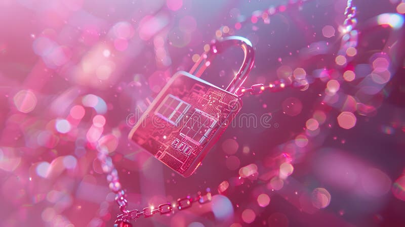 Cyber Security: Locked Down Stock Illustration - Illustration of ...