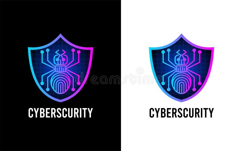 Cyber security logo stock illustration. Illustration of design - 320031065