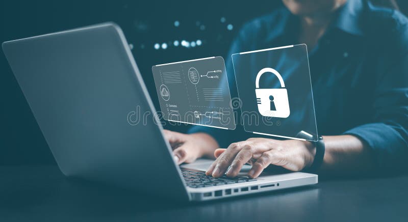 Cyber Security Network. Cybersecurity Concept Global Network Security ...