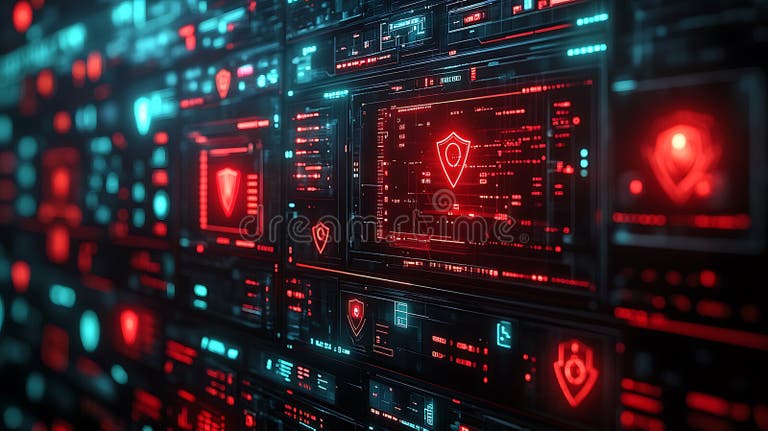 Cyber Security Network Firewall Data Protection System with Shield ...