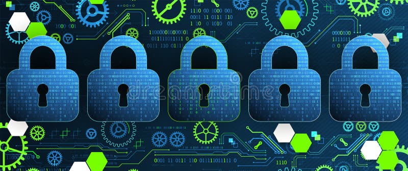 Cyber Security or Network Protection. System Privacy Stock Vector ...