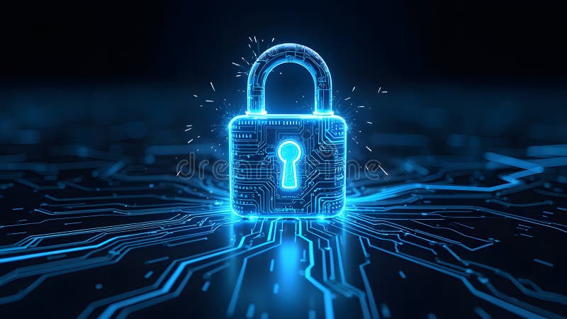 Cyber Security Padlock: Protecting Your Digital Assets Stock ...
