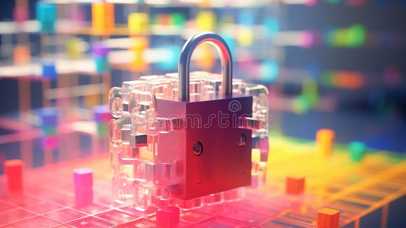 Cyber Security and Personal Data Protection Concept with Digital Cube ...