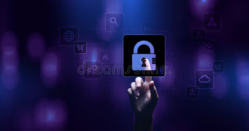 Cyber Security, Personal Data Protection, Information Privacy. Padlock ...