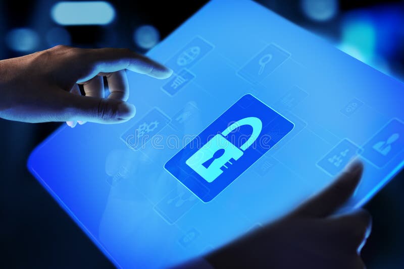 Cyber Security, Personal Data Protection, Information Privacy. Padlock ...