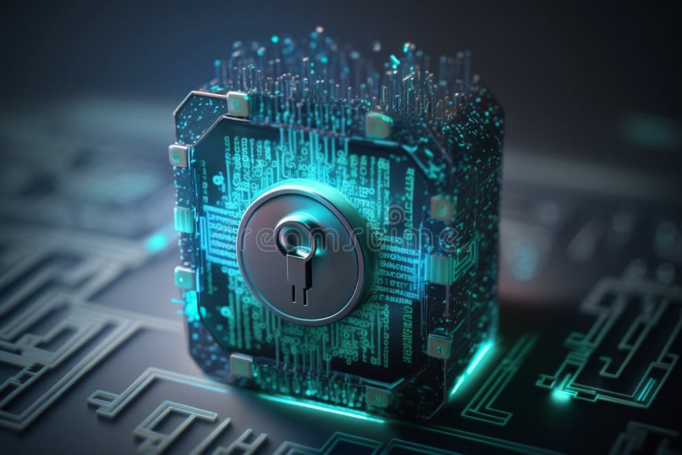 Cyber Security and Privacy Data Storage Protection, Concept, Generative ...