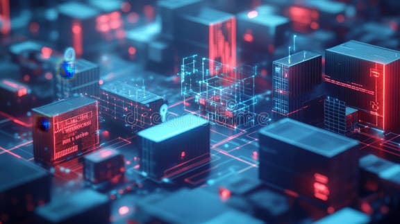 Cyber Security Protecting Futuristic City with Digital Buildings and ...