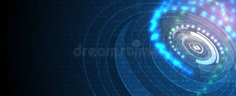 Lock is a Sign of Cyber Security Industry Stock Vector - Illustration ...