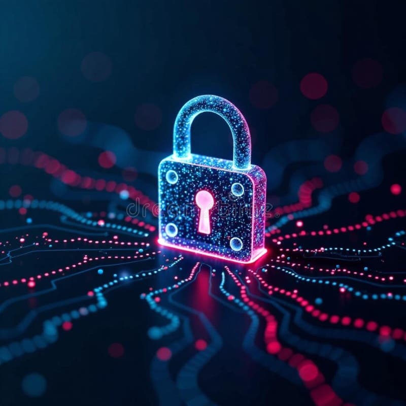 Cyber Security Protection Information Privacy Technology Concept Stock ...