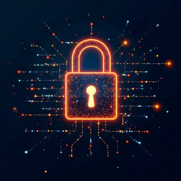 Cyber Security Protection Information Privacy Technology Concept, Man ...