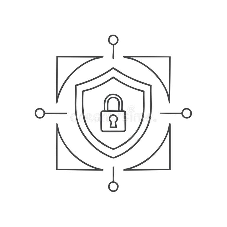 Cyber Shield Symbol Stock Illustrations – 42,285 Cyber Shield Symbol ...