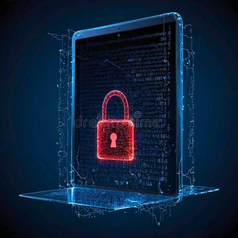 Cyber Security Ransomware Email Phishing Encrypted Technology Stock ...