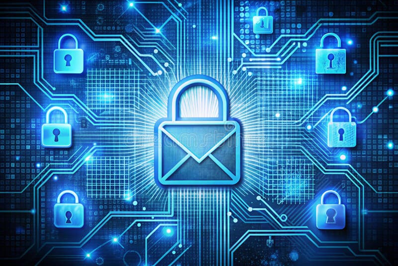 Cyber Security Ransomware Email Phishing Encrypted Technology, Digital ...