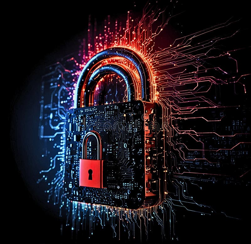 Cyber Security Ransomware Email Phishing Encrypted Technology, Digital ...