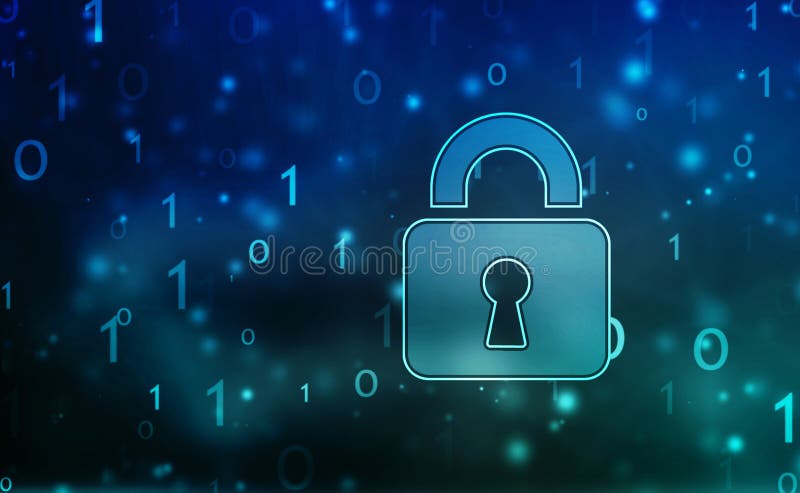 Cyber Security and Safety Information, Personal Data Concep Stock ...