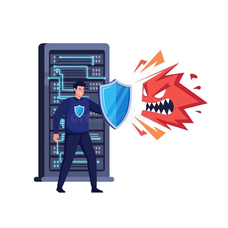 Virus Security Protection Shield Stock Illustrations – 47,321 Virus ...