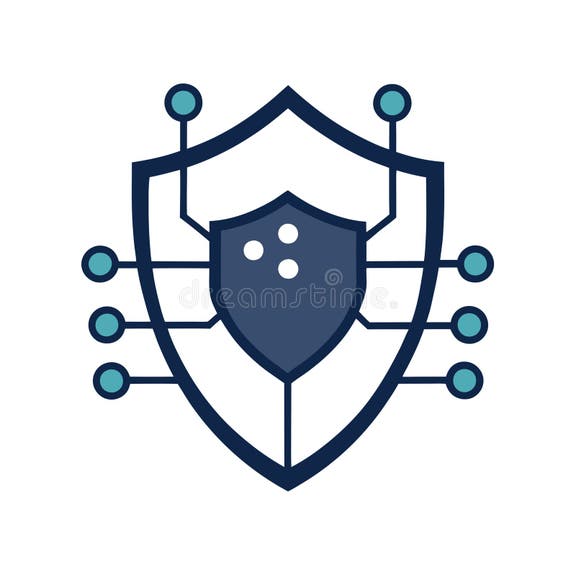Cyber Security Shield Logo: Network Security, Data Protection, and ...