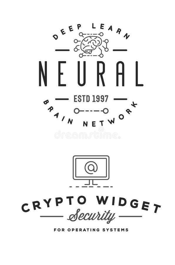 Cyber Security Sign or Banner with Icon Flat Design, Application. Stock ...