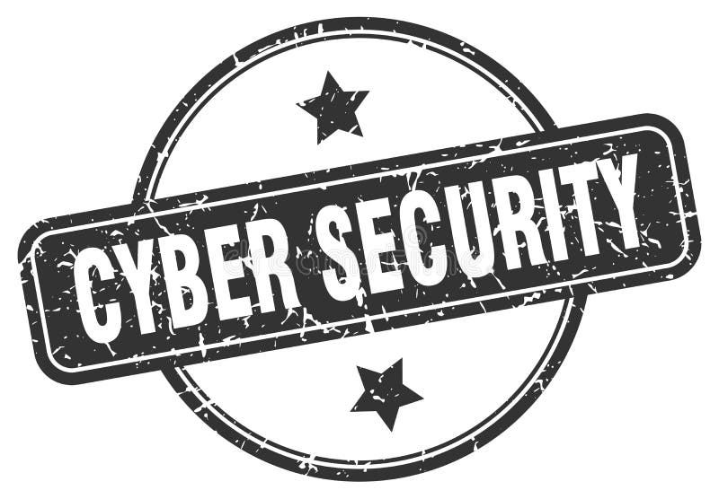 Cyber Security Stamp. Cyber Security Round Grunge Sign Stock Vector ...