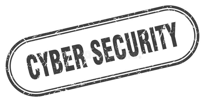 Cyber Security Round Stamp with Ribbon. Label Sign Stock Vector ...