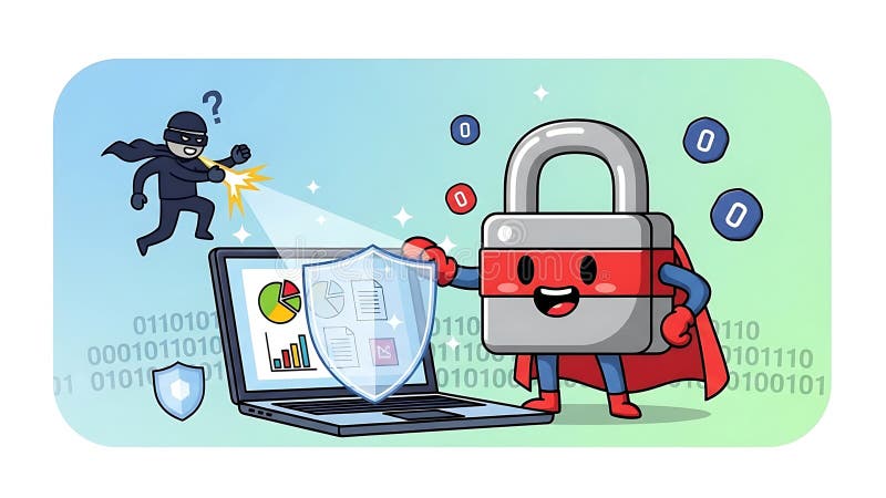 Cyber Security Superhero Stock Illustrations – 145 Cyber Security ...