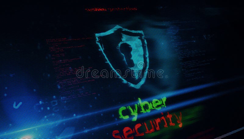 Cyber Security Symbol Illustration Stock Illustration - Illustration of ...