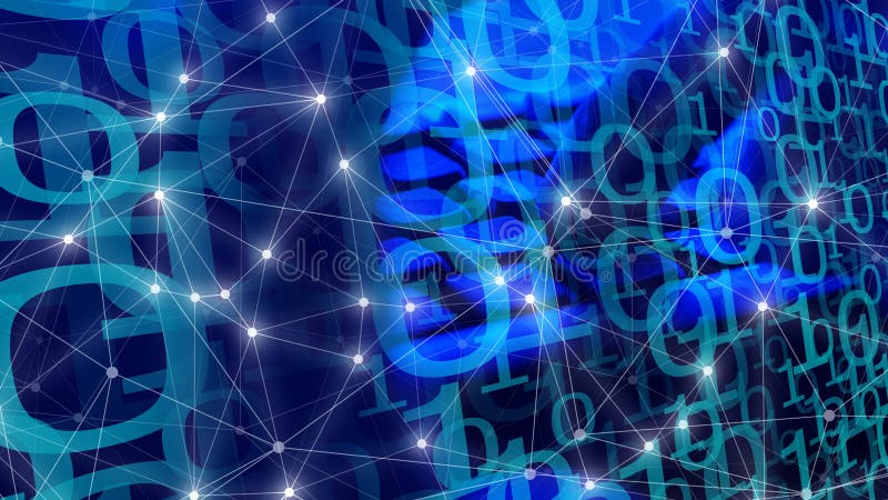 Cyber Security System in Computer Code, Tech Abstract Shapes, Digital ...